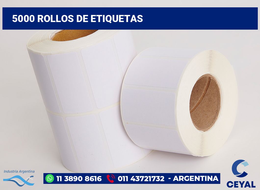 5000 Rollos de etiquetas | Impresoras Etiquetas