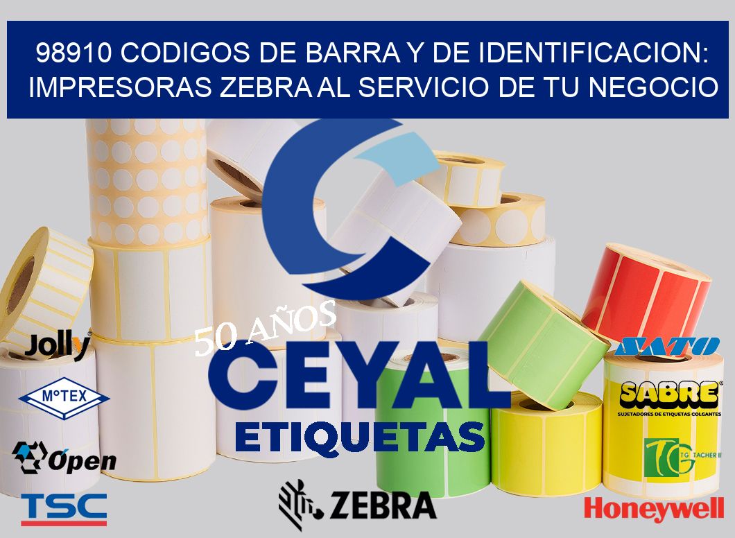 98910 CODIGOS DE BARRA Y DE IDENTIFICACION: IMPRESORAS ZEBRA AL ...