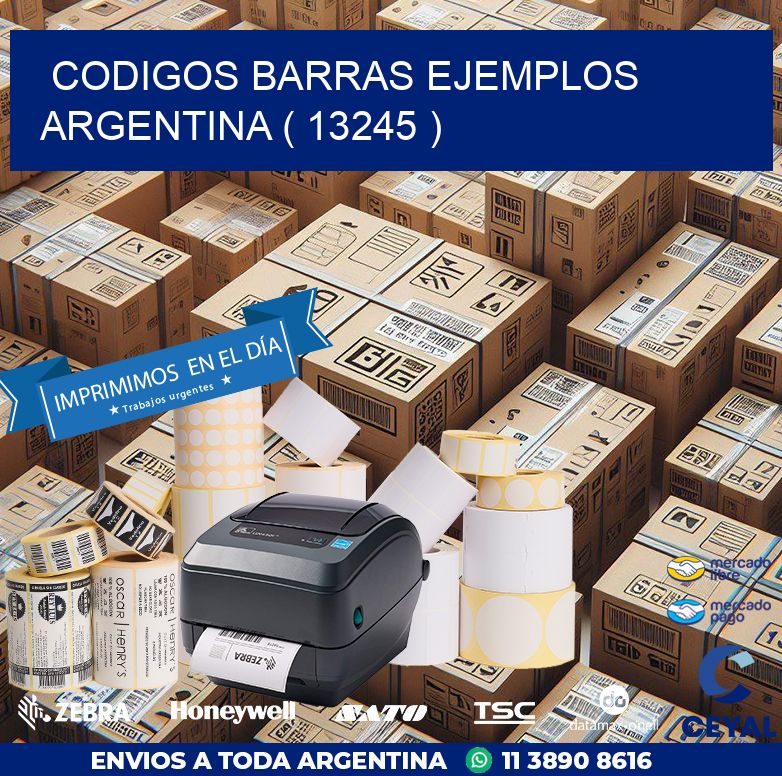 codigos barras ejemplos argentina ( 13245 ) | Impresoras Etiquetas